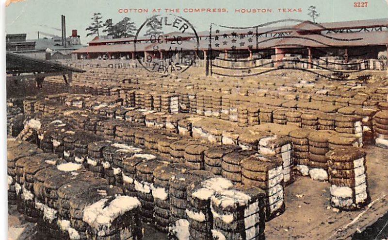 Cotton at the Compress Houston, Texas, USA Postal Used Unknown | Topics ...