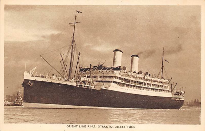 SS Otranto Orient Line Unused | Topics - Other, Postcard / HipPostcard