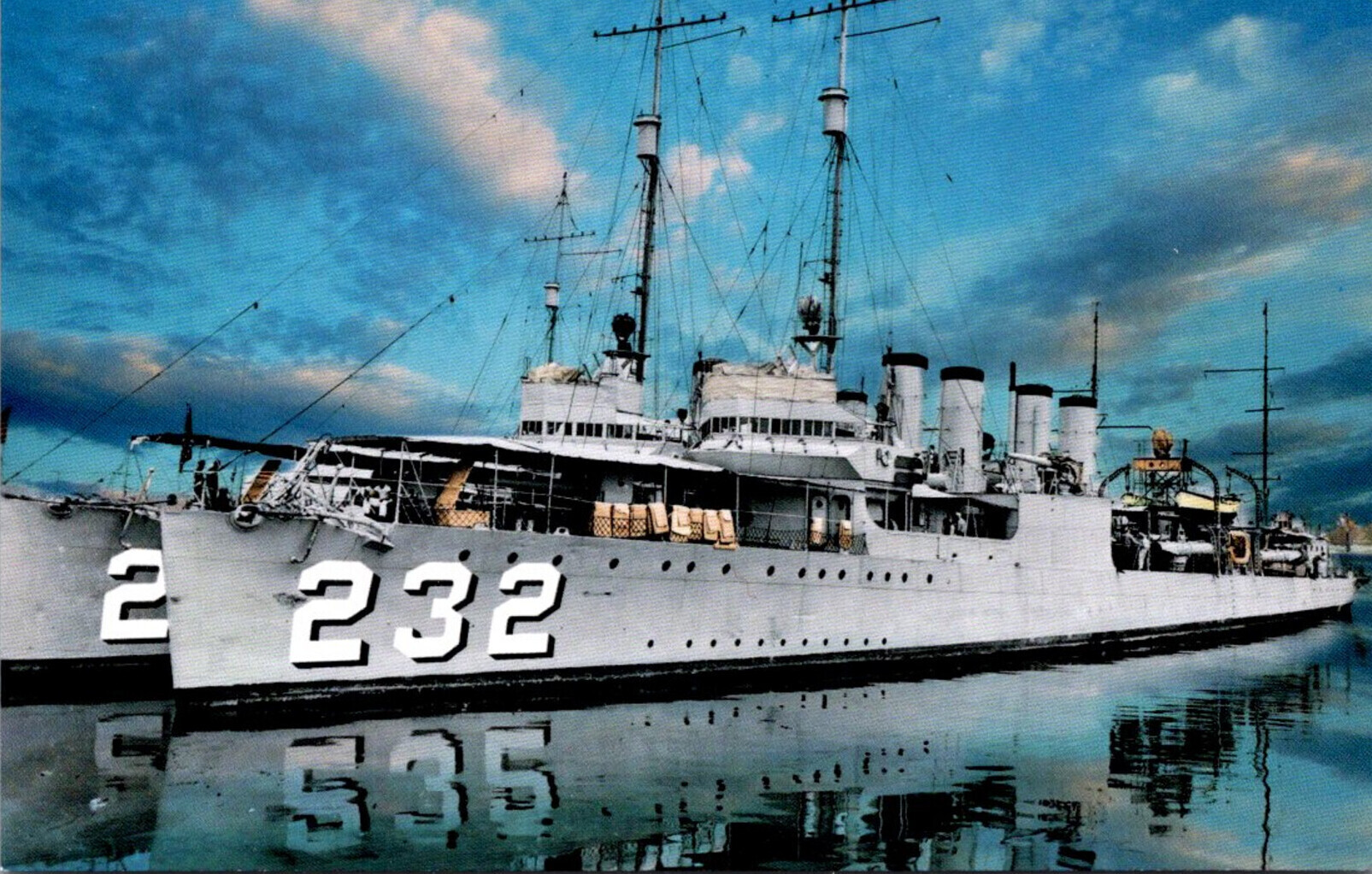 Military World War II Clemson Class Destroyer U S S Brooks DD-232 ...