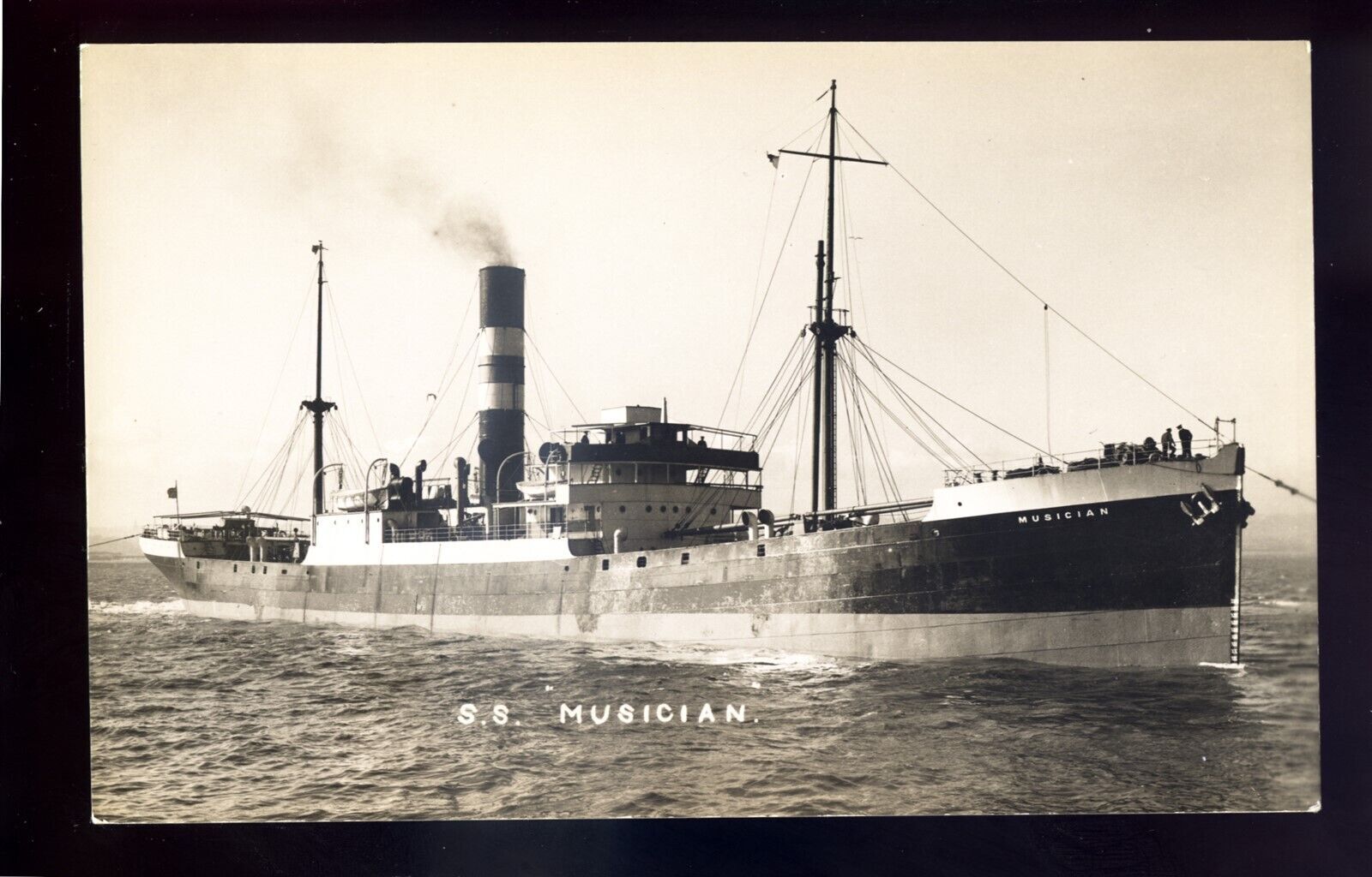 bf2168 - Harrison Line Cargo Ship - Musician - built 1919 - B Feilden ...