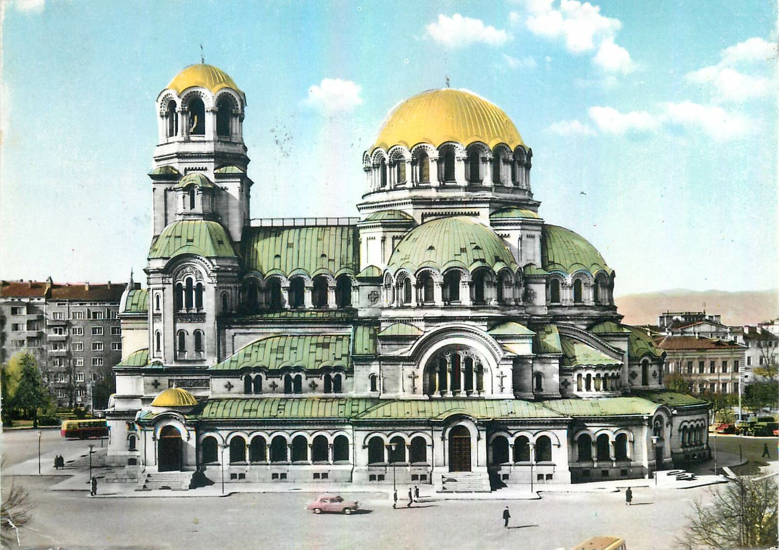 Postcard Bulgaria church monument alexander newsky Sofia architecture ...