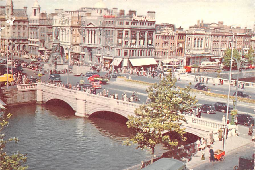 O'Connell Bridge Dublin Ireland 1962 | Europe - Ireland, Postcard / HipPostcard