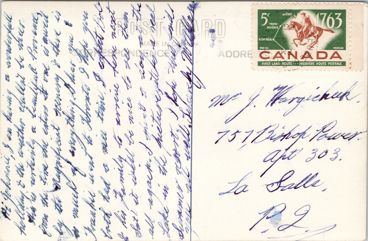 Cultus Lake BC JC Walker #358 RPPC w/ First Land Route 1763 Stamp ...