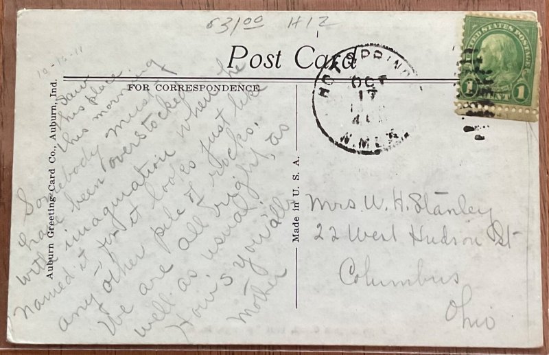 Pipe Organ Cave Hot Springs NM Territory PM 10/17/1911 LB | United ...