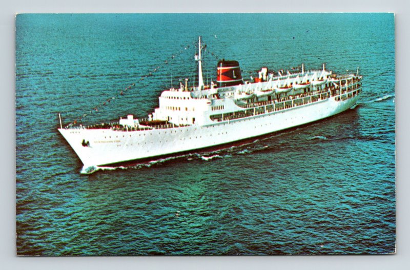 Miami Florida SS New Bahama Star Steamship Cruise Ocean Chrome Postcard ...