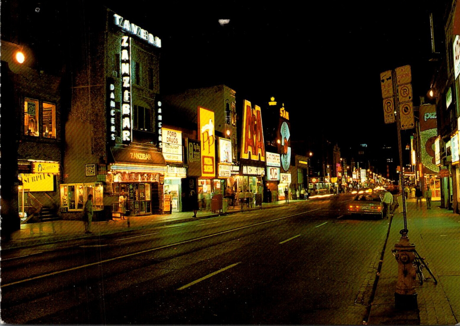 Canada Toronto Downtown Yonge Street At Night 1997 | Canada - Ontario ...