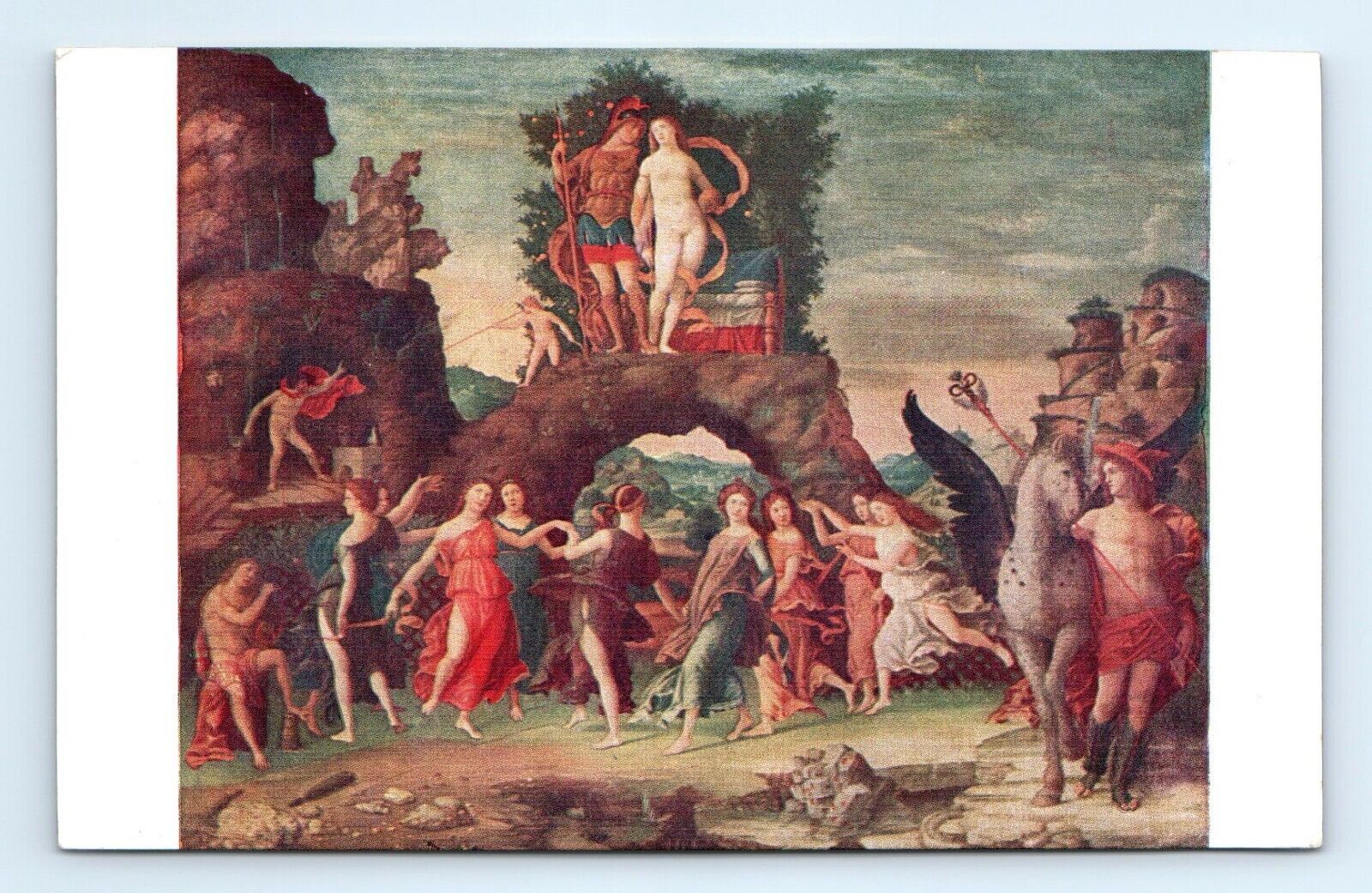 1497 Painting Parnassus Renaissance Painter Andrea Mantena Art Vintage ...