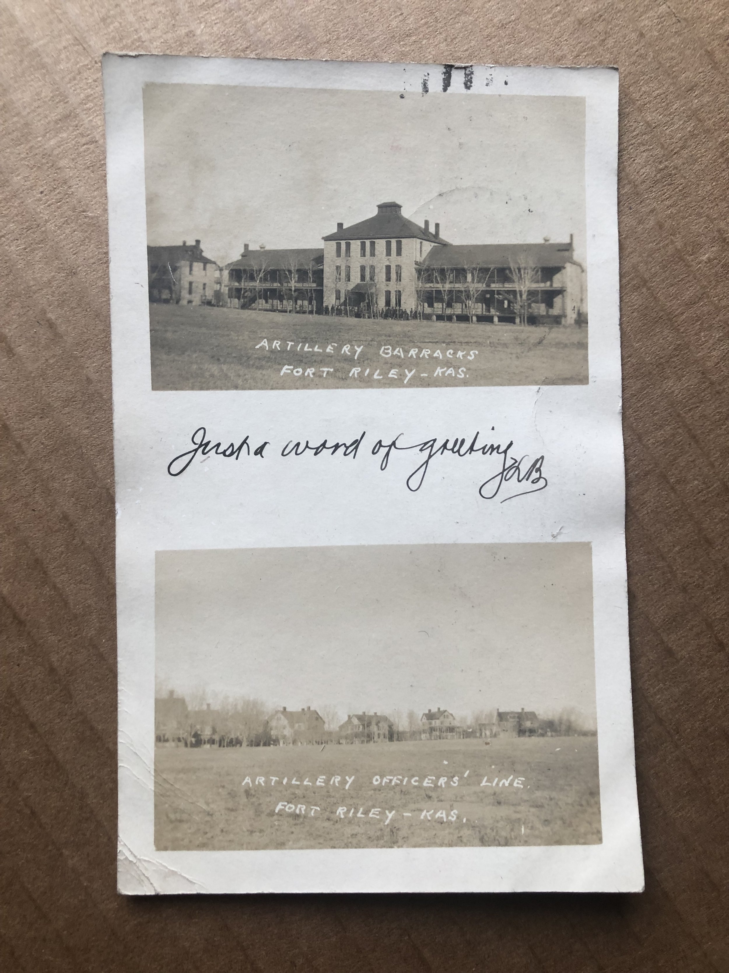 Vintage 1906 RPPC Artillery U.S. Army Fort Riley KS | United States ...