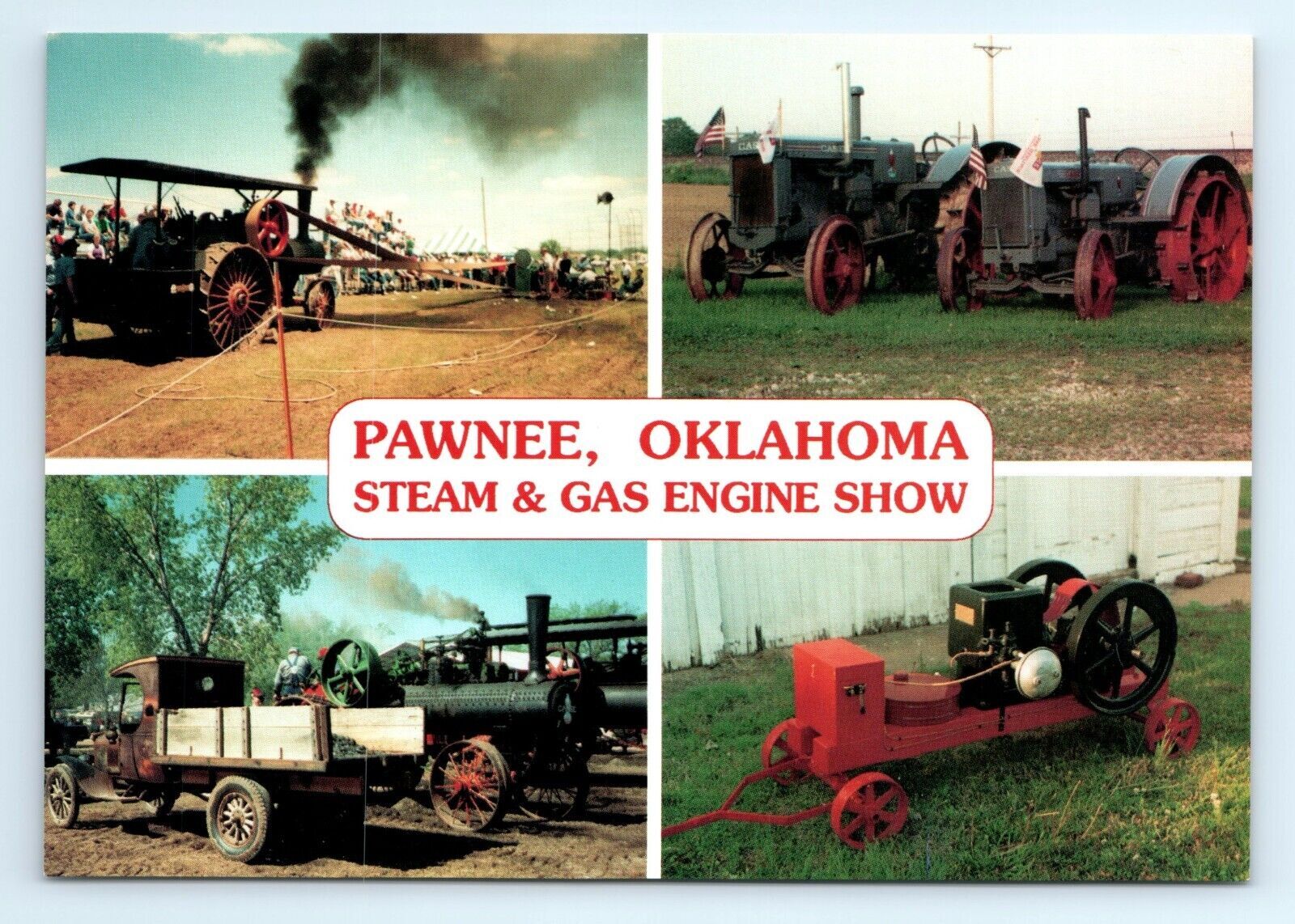 Steam Gas Engine Show Pawnee OK Postcard | United States - Oklahoma ...