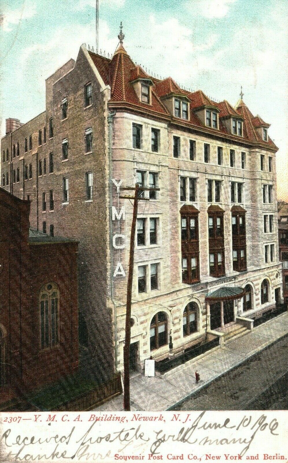 Vintage Postcard 1906 Y.M.C.A. Building Stone Newark New Jersey NJ 1 ...