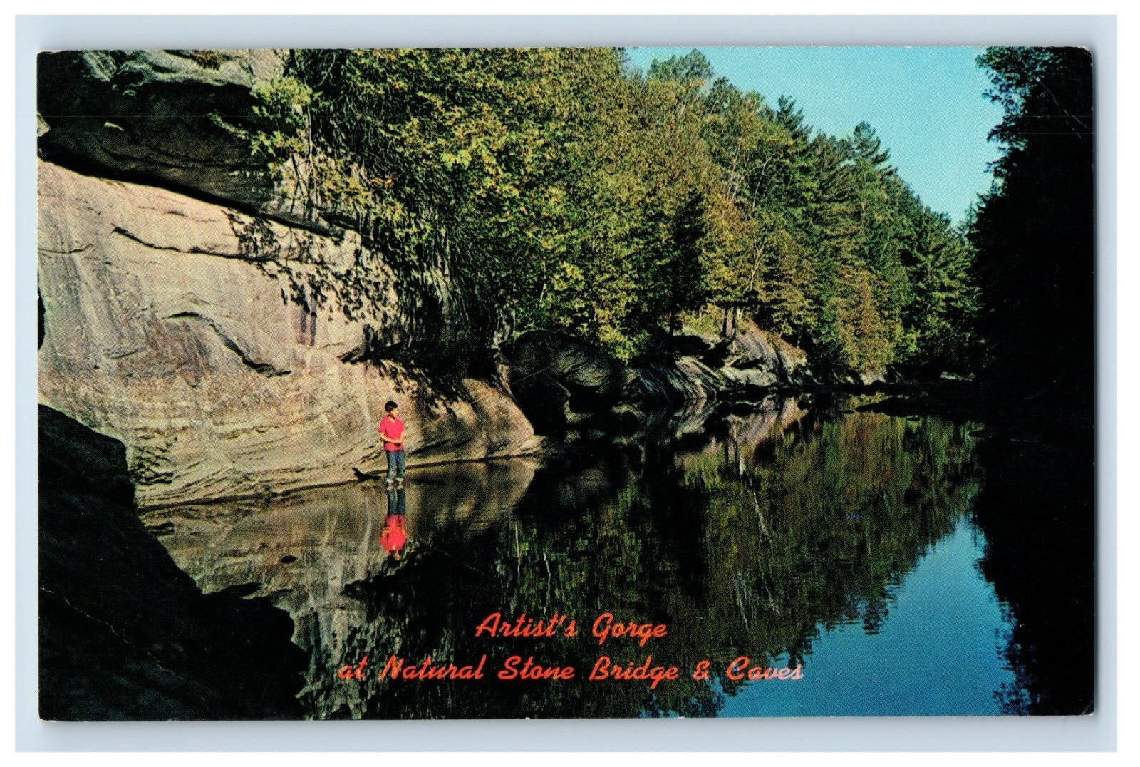 Vintage Artists Gorge Natural Stone Bridge Caves Postcard P203E | Other ...