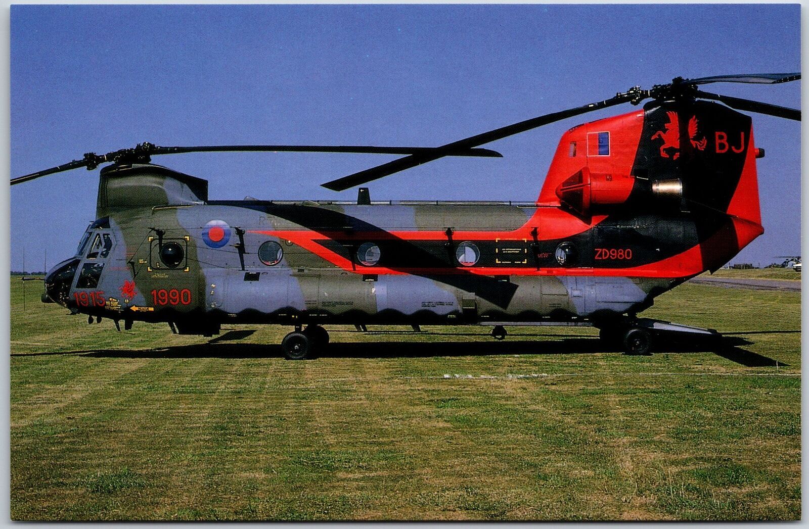 Helicopter Boeing Chinook HC.1 ZD980/BJ 18 SQDN RAF AAC Middle Wallop ...