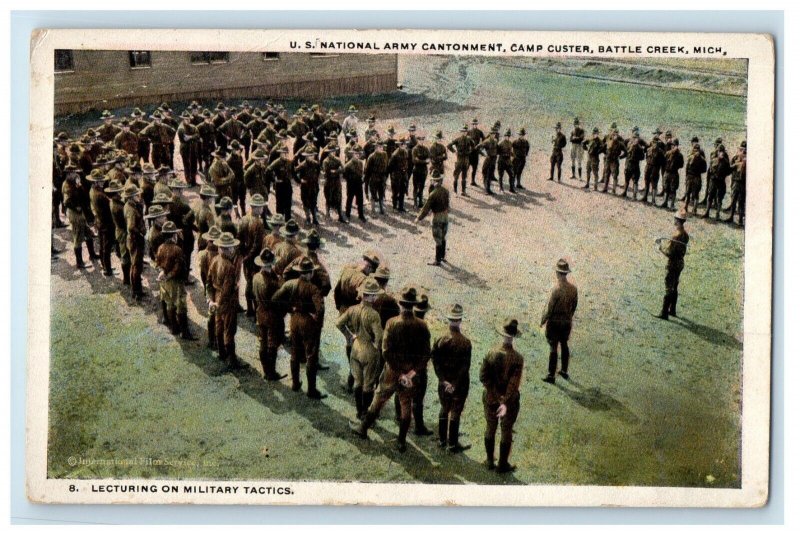 U.S. Natural Army Soldiers Cantonment Camp Custer Battle Creek MI ...