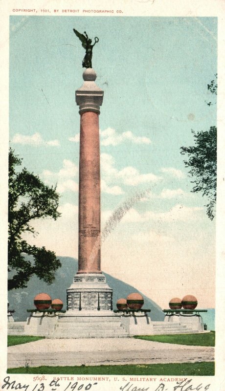 Vintage Postcard 1905 Battle Monument U.S. Military Academy West Point ...