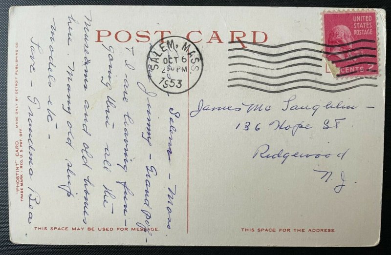 Vintage Postcard 1915-1930 Old North Bridge, Salem, Massachusetts (MA ...