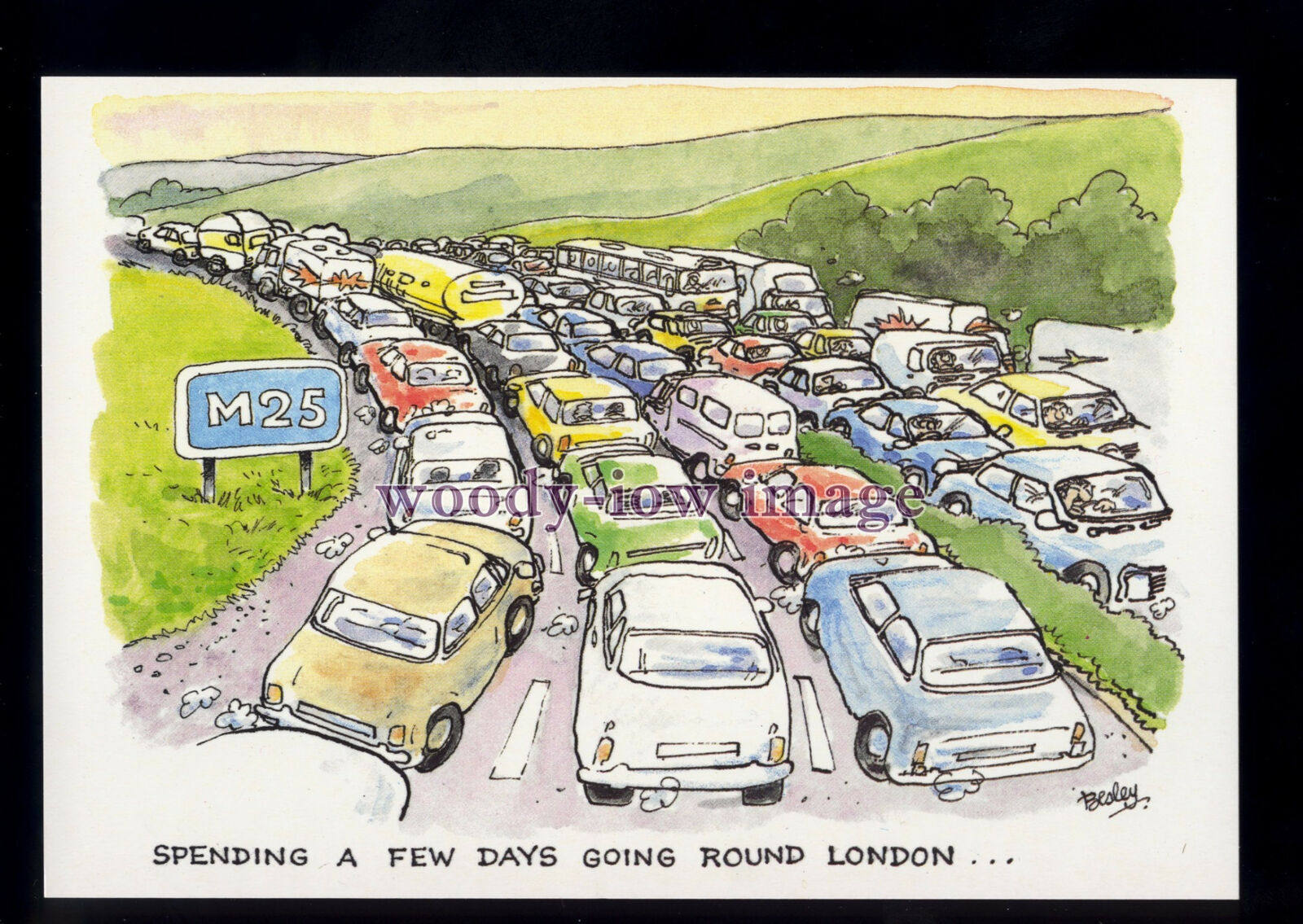 BE199 - Spend a few days on M5 going around London - Large Besley Comic ...