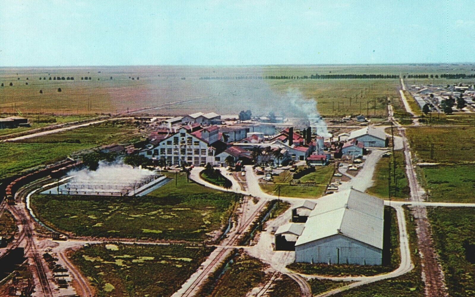 Vintage Postcard Largest Sugar Mill in U.S. Owned by U.S. Sugar ...