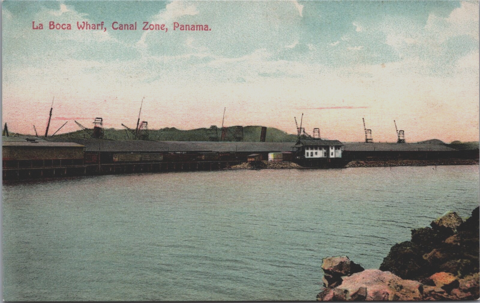 Panama La Boca Wharf Canal Zone Panama Vintage Postcard C206 | Latin ...