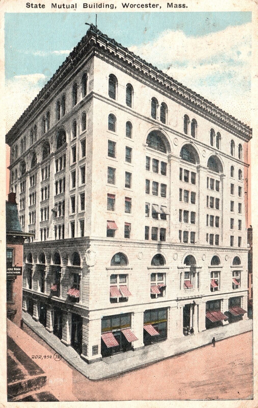 Vintage Postcard 1910's State Mutual Building Landmark Worcester ...