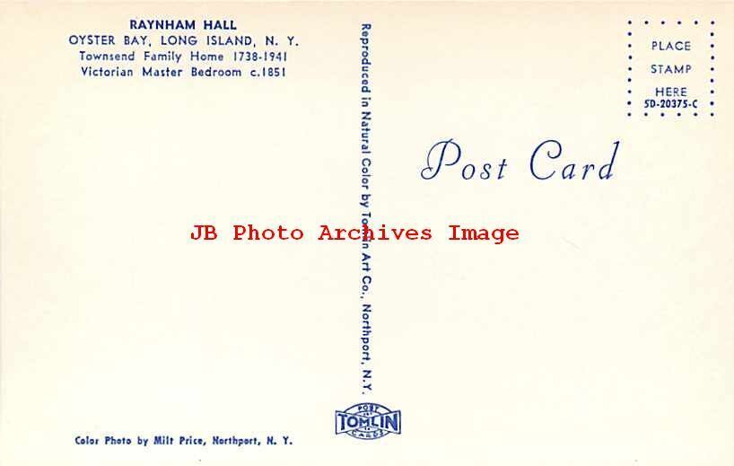 NY, Oyster Bay, New York, Raynham Hall Home, Interior, Tomlin Card No ...