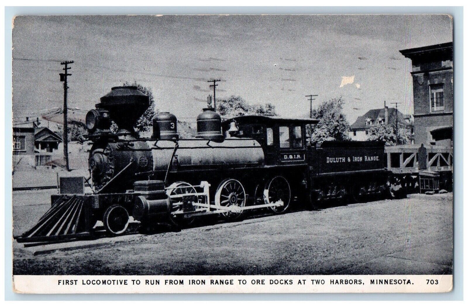 1951 First Locomotive Train To Run Iron Range Ore Docks Two Harbors MN ...