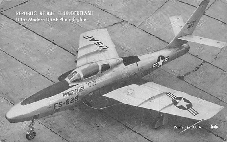 Republic RF-84 Thunderflash Ultramodern USAF photo fighter | Topics ...