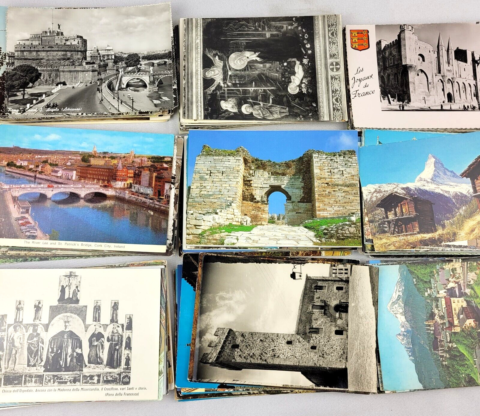 Huge Lot Postcards 1000+ Foreign Churches Towns Streets Landscape Ocean ...