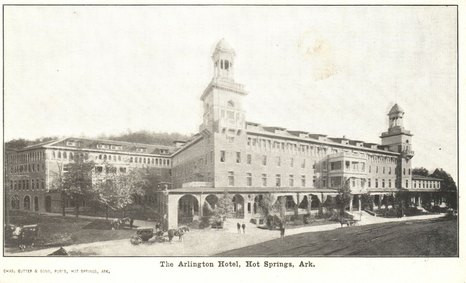 Vintage Postcard 1900's The Arlington Hotel Hot Springs Arkansas Chas ...