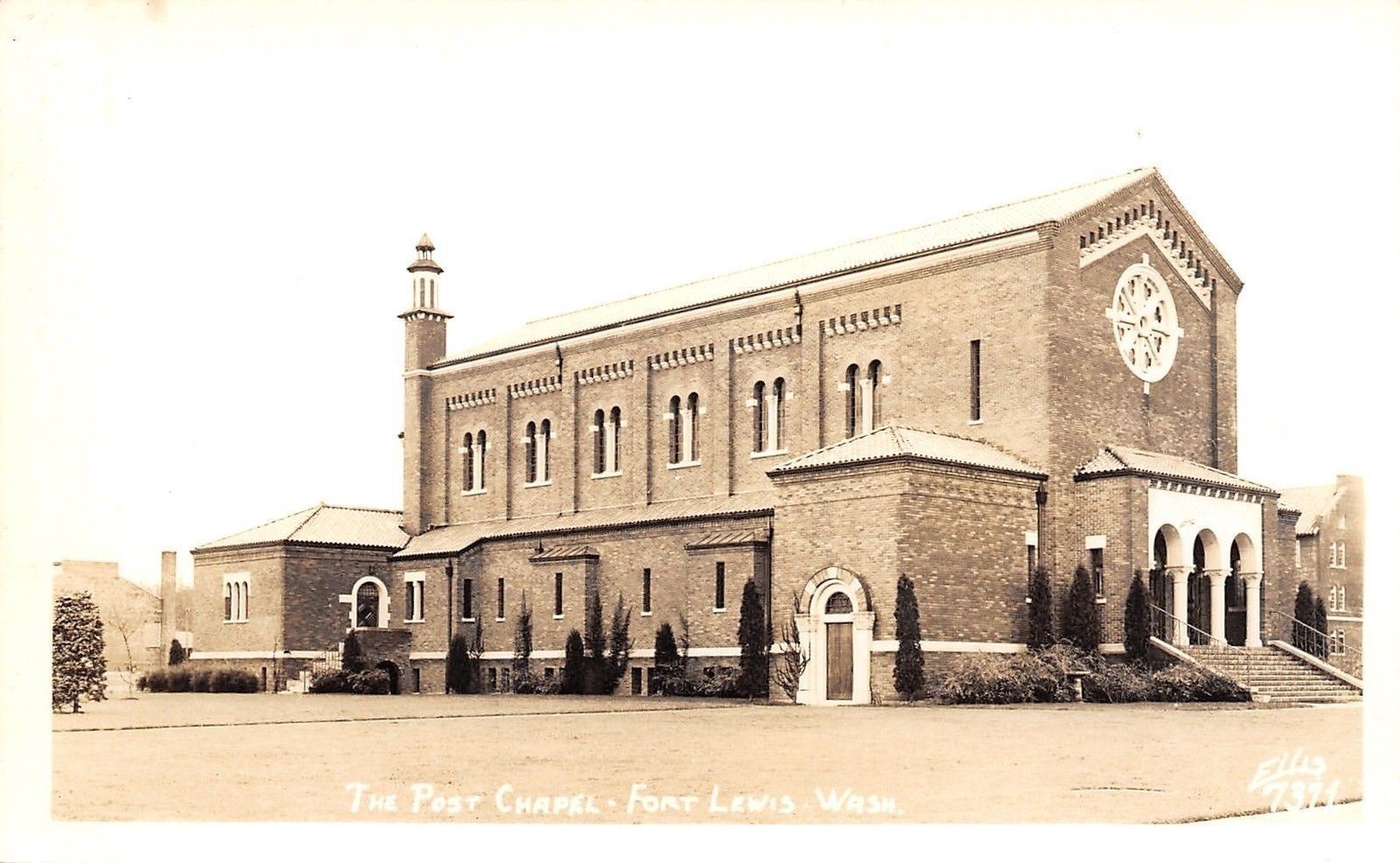 Fort Lewis Washington~Army Post Chapel~1940s Real Photo Postcard~RPPC ...