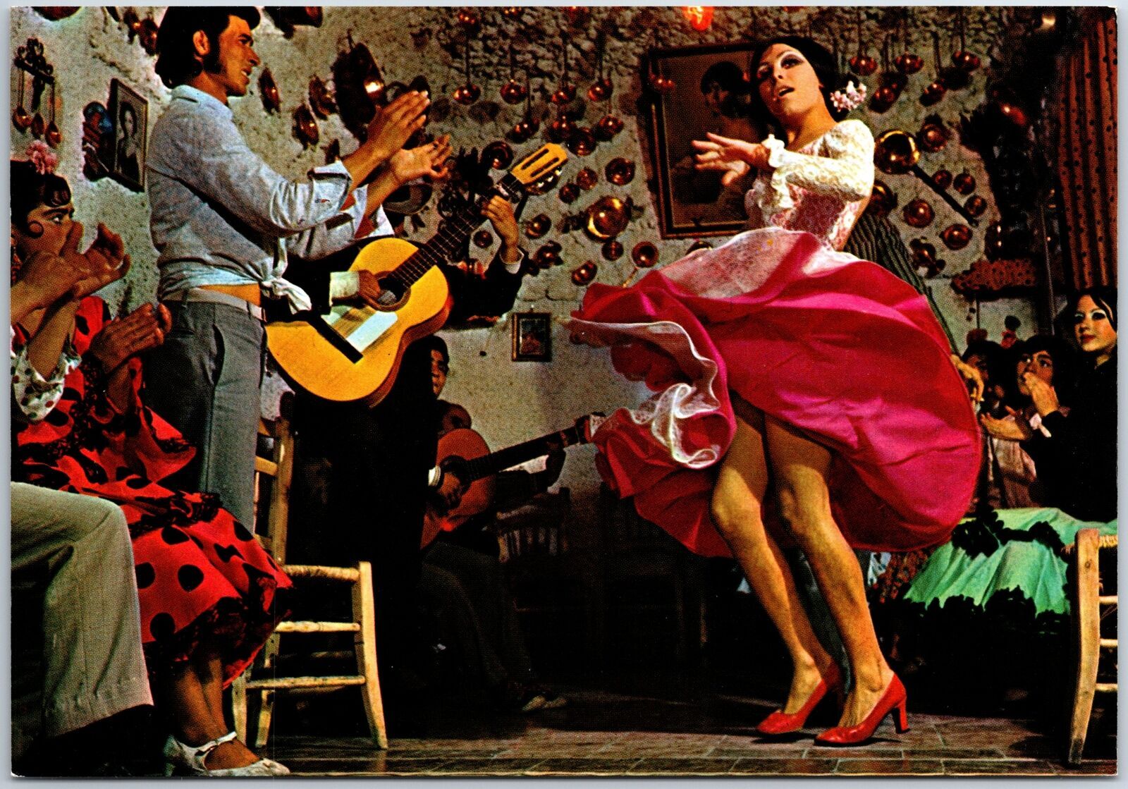 Vintage Continental Size Postcard Traditional Spanish Dancing Scene ...