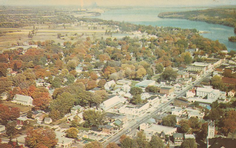 Aerial View of Picton, Ontario, Canada and the Bay of Quinte | Canada ...