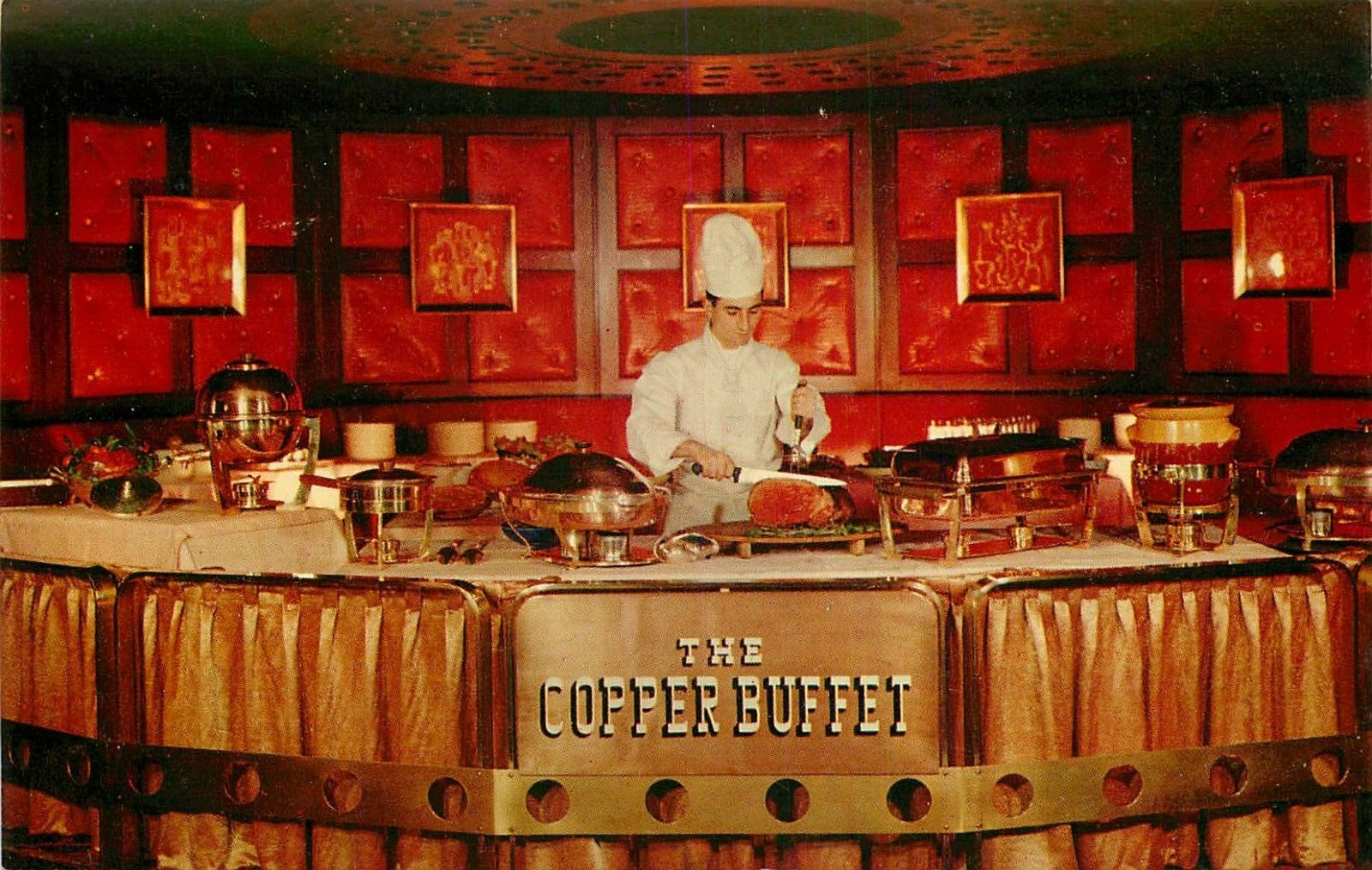 Statler Hilton Hotel Postcard The Copper Buffet Restaurant Unused ...