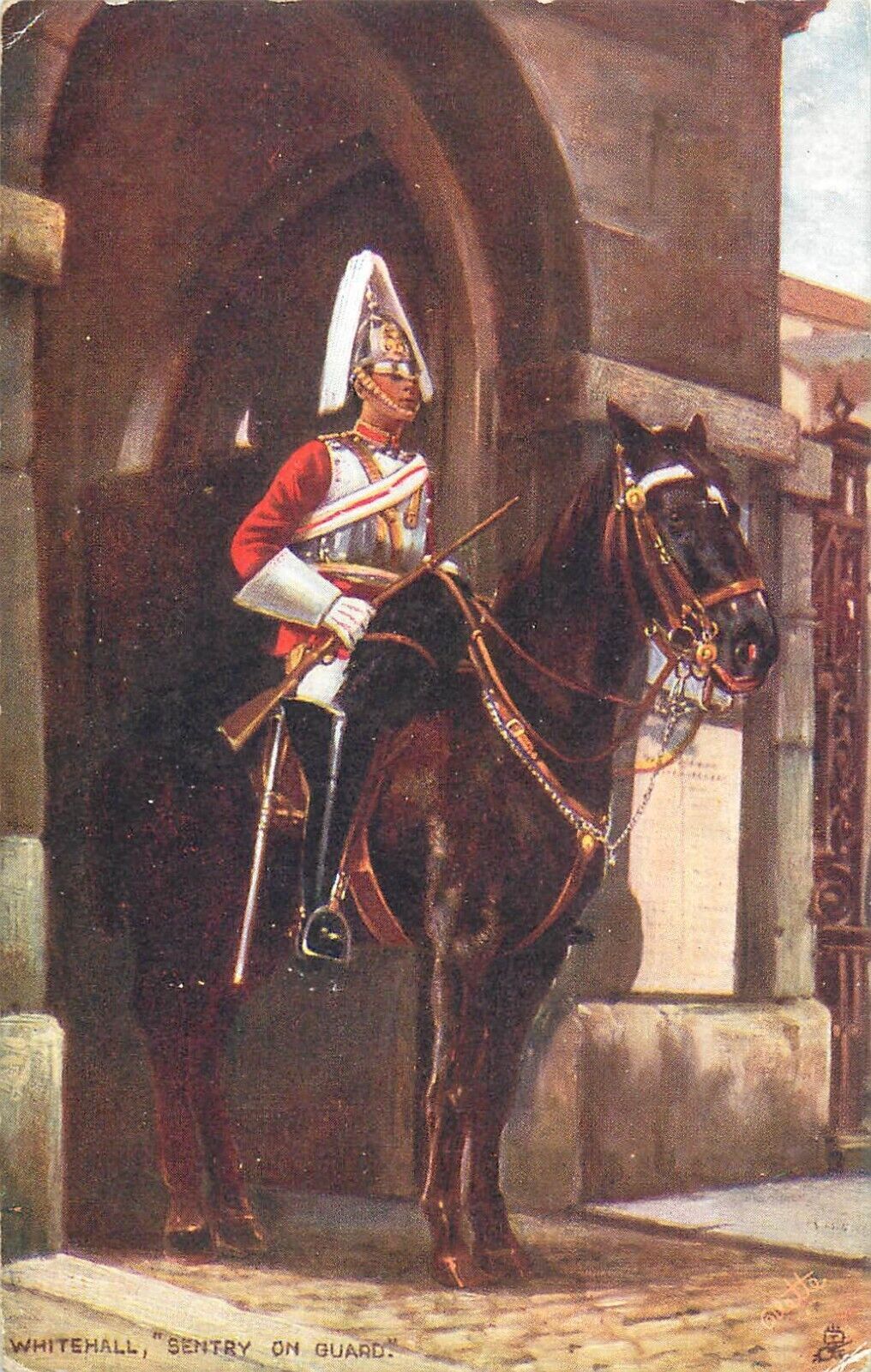 British military guards uniform life guard sentry horse cavalry London ...