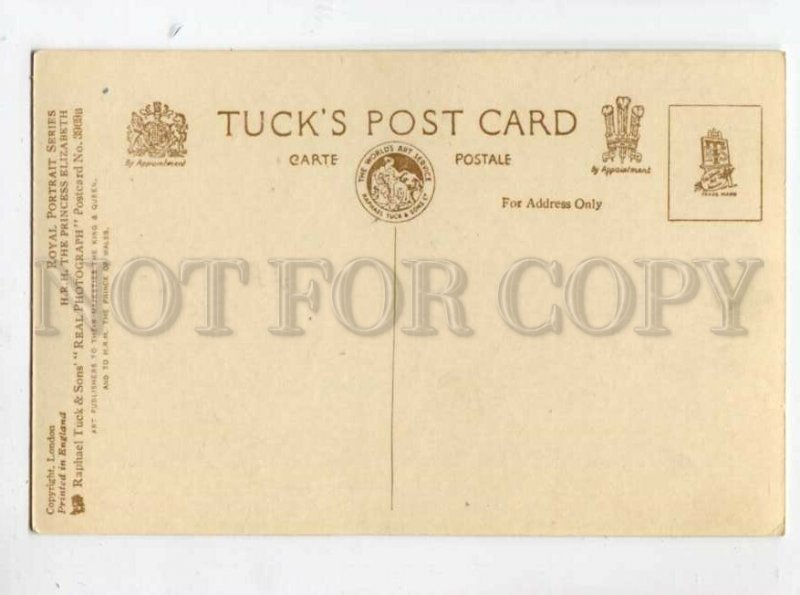 3098249 Royal Portrait Series Princess Elizabeth Vintage TUCK | Topics ...