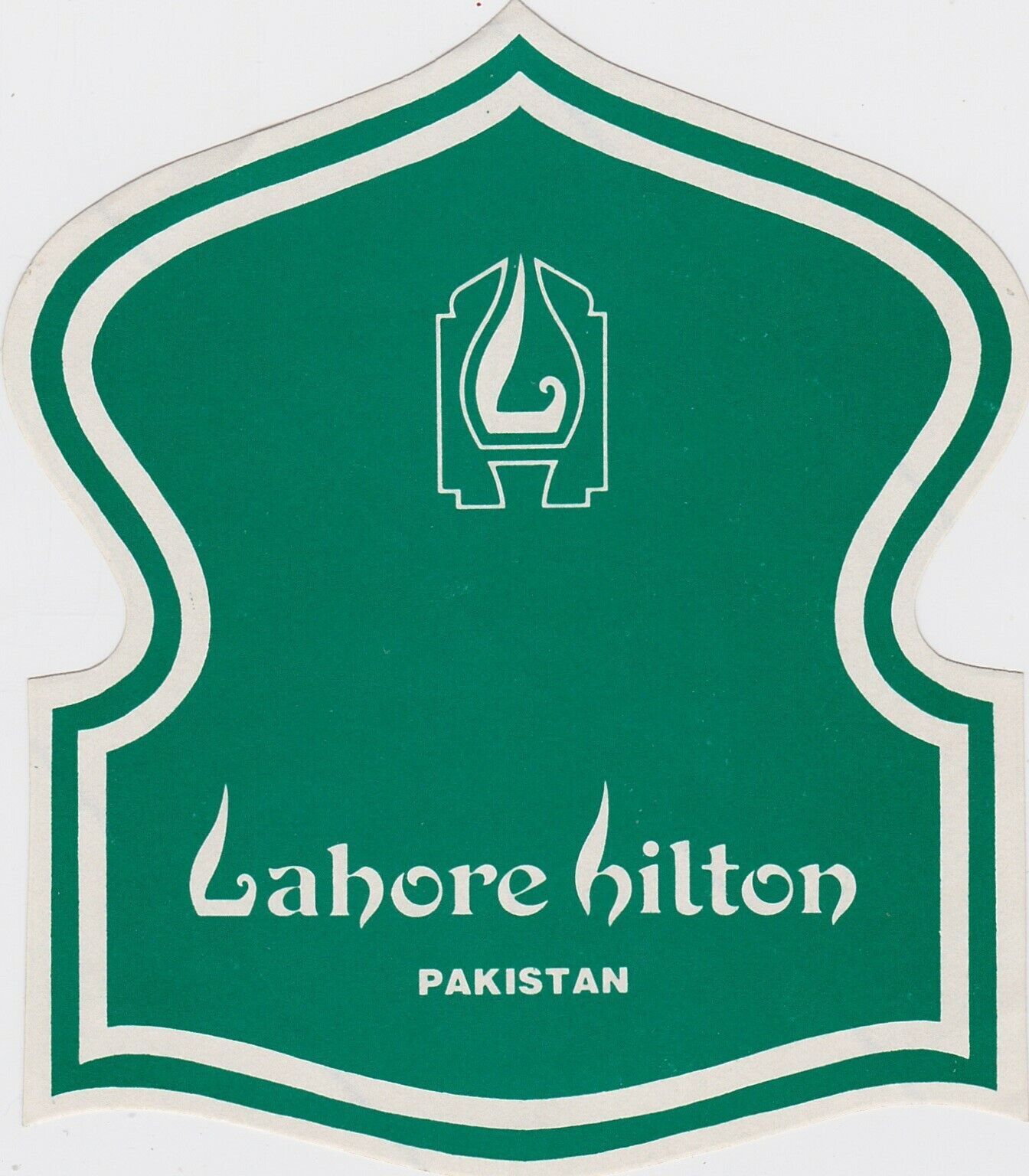 Pakistan Lahore Hilton Hotel Vintage Luggage Label lbl1350.1 | Ephemera ...