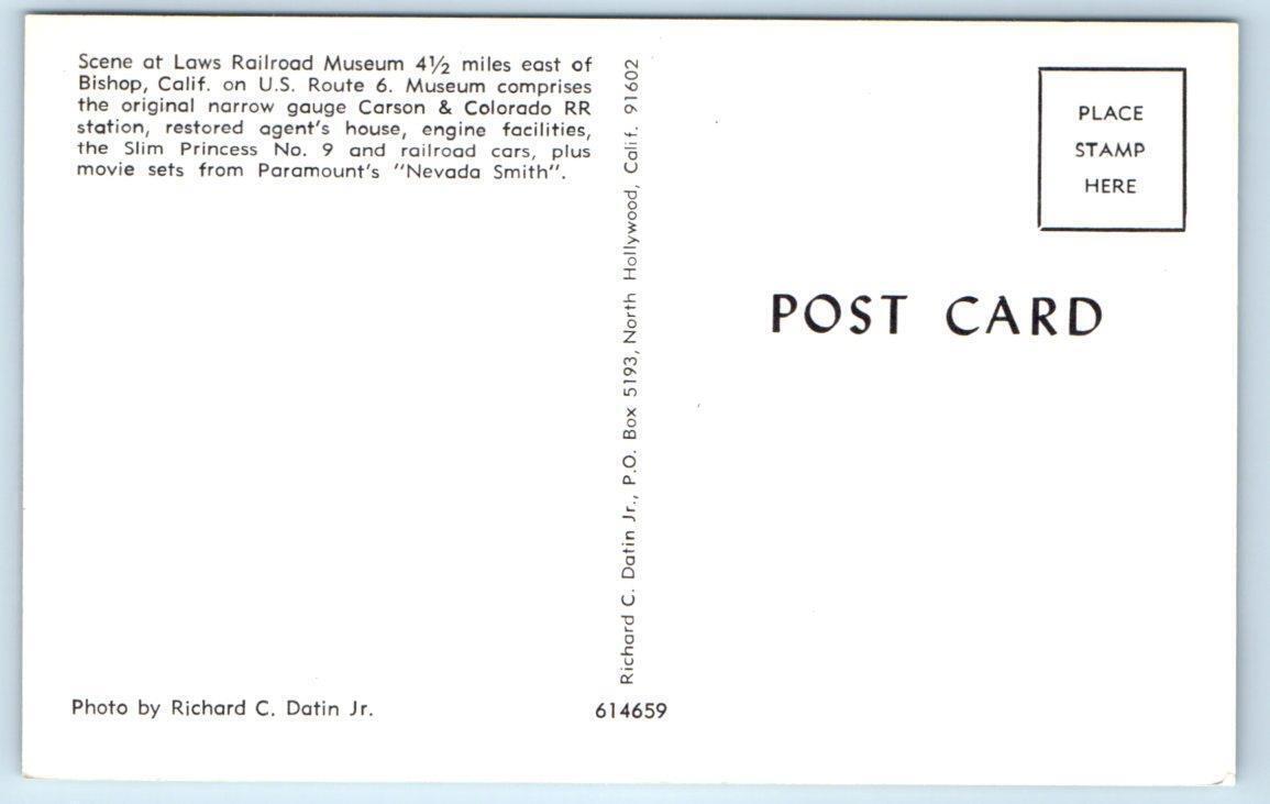 LAWS, CA California~ Turntable~ LAWS RAILROAD MUSEUM Inyo County c1960s ...