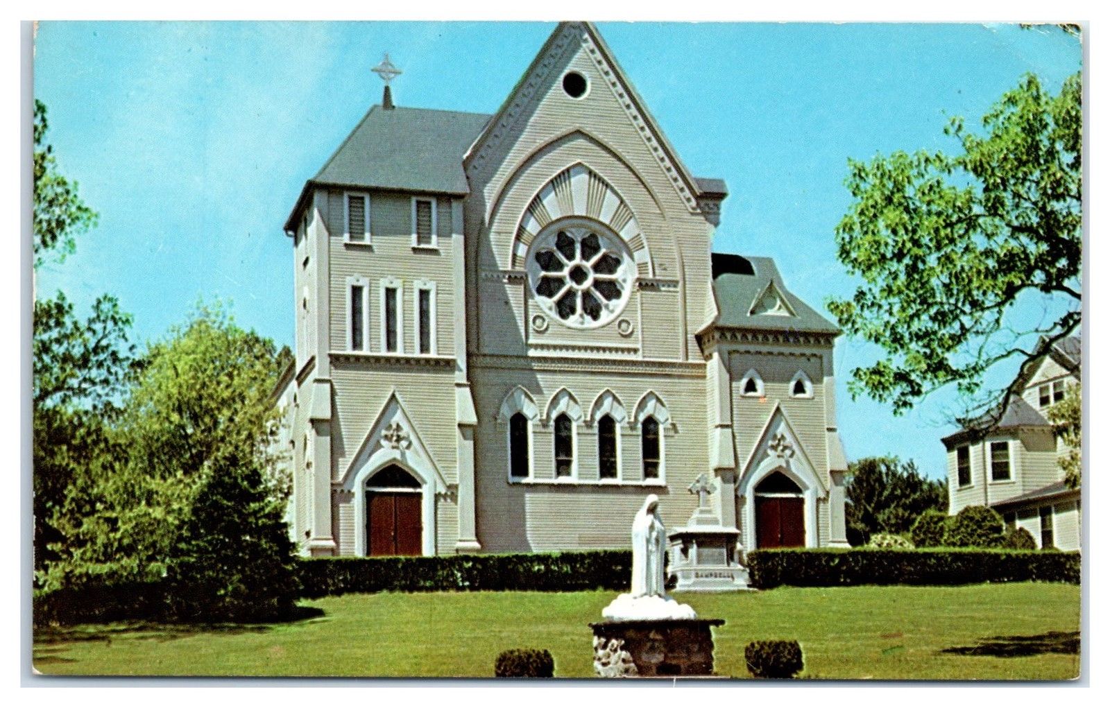 1957 St. James Catholic Church, Manchester, CT Postcard | United States ...