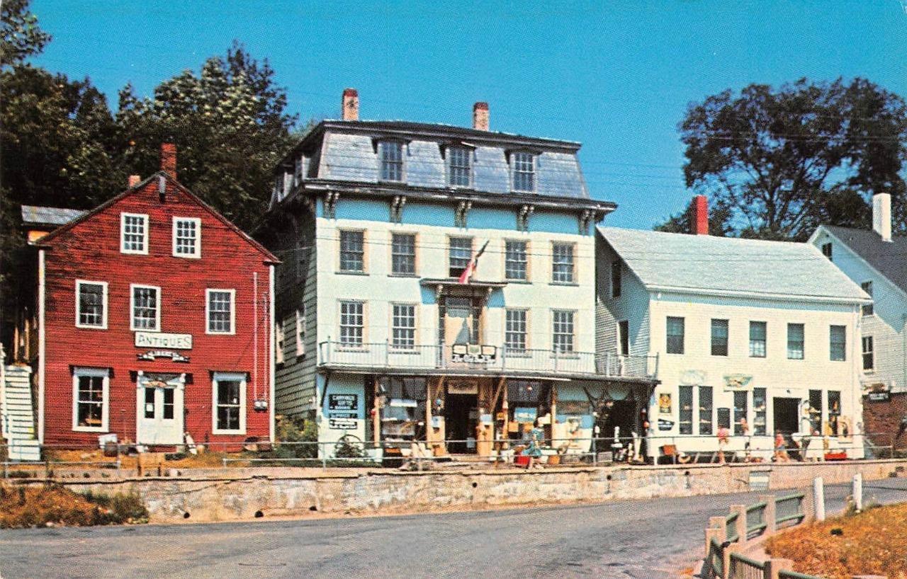 ROCKPORT, MAINE Book Shop Castle Barn Treasures c1950s Vintage Postcard ...