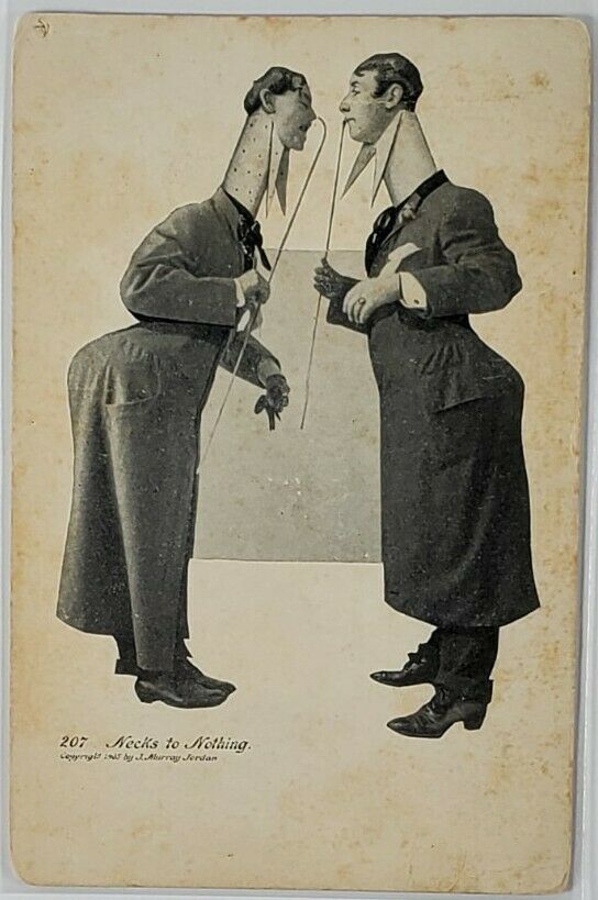 Odd Shaped Men Long Neck Bustles "NECKS TO NOTHING" J Murray Jordan ...