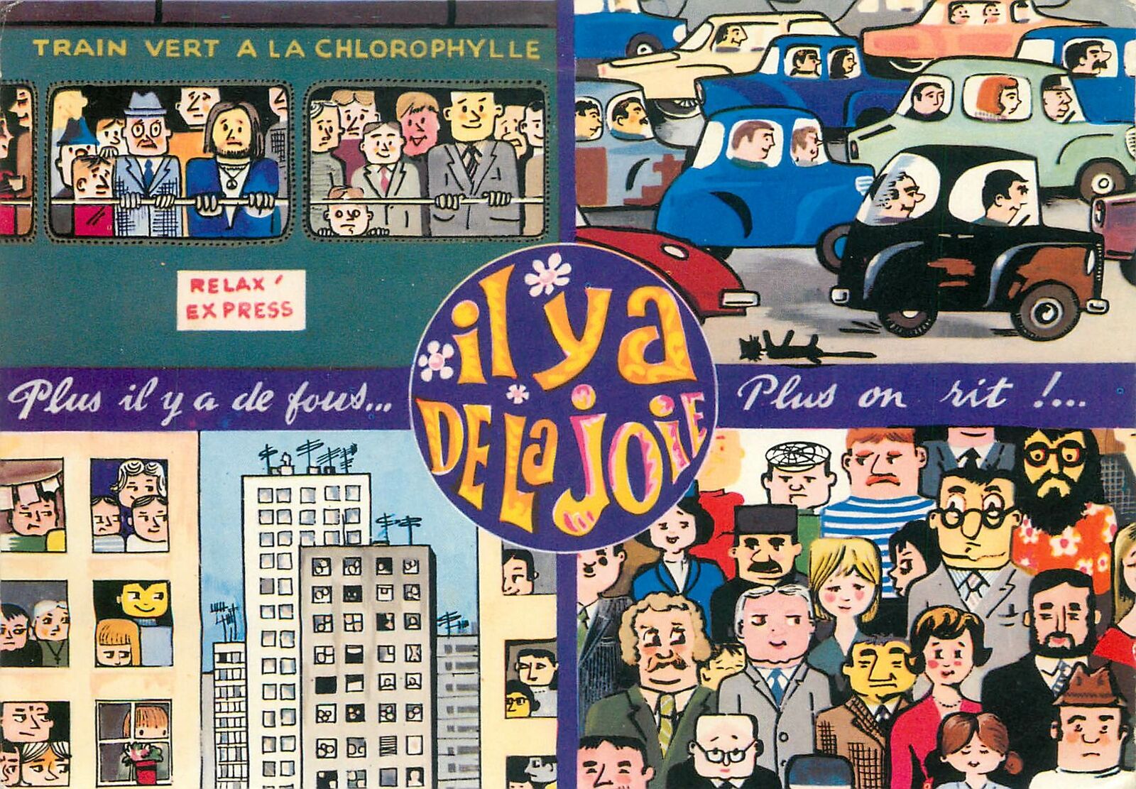 comic illustration Postcard En plein air dessin de R Allouin | Topics ...