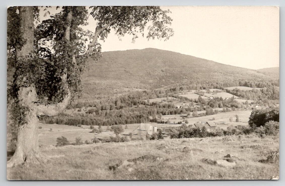 Homestead In The Valley Farmhouse Barn Silo Real Photo RPPC Postcard ...