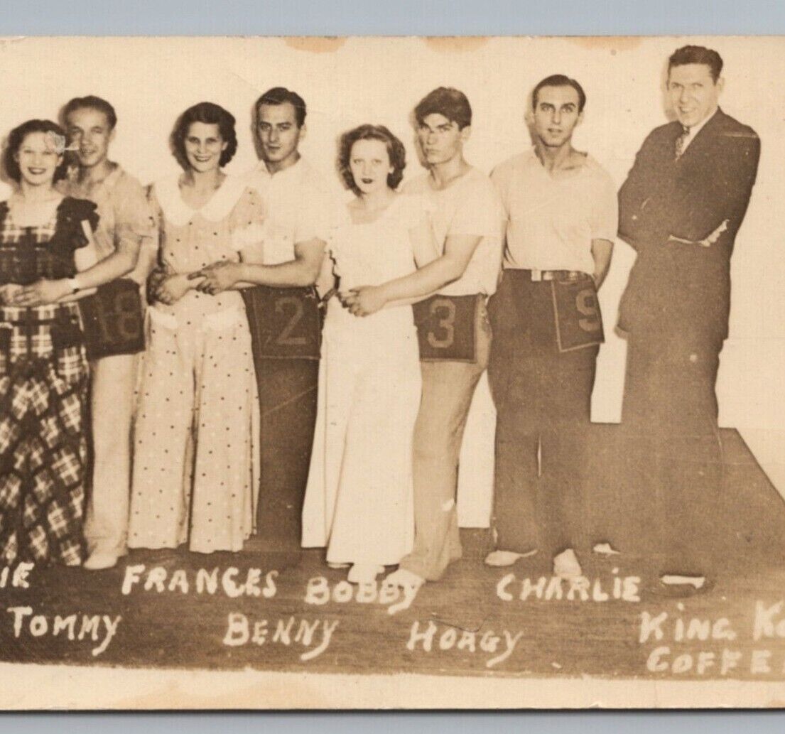 1930s-50s Dance Competition King Kong Coffee Dancers Couples RPPC Photo ...
