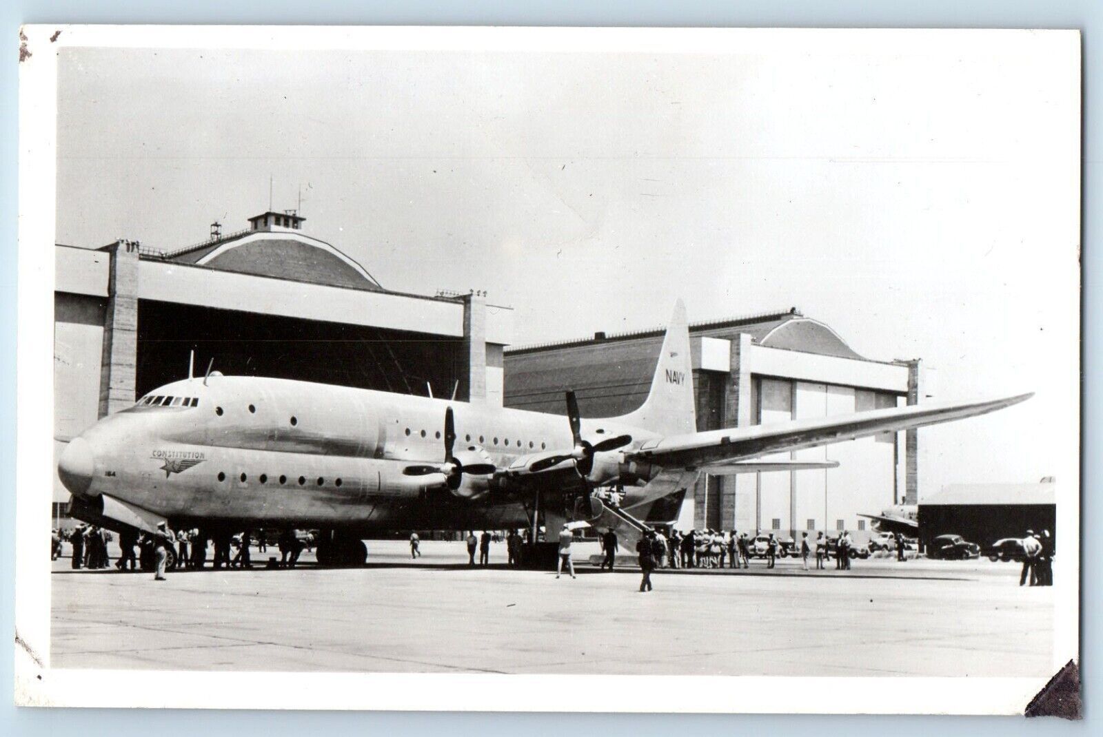 Airplane Postcard RPPC Photo Lockheed R6V Navy c1950's Unposted Vintage ...