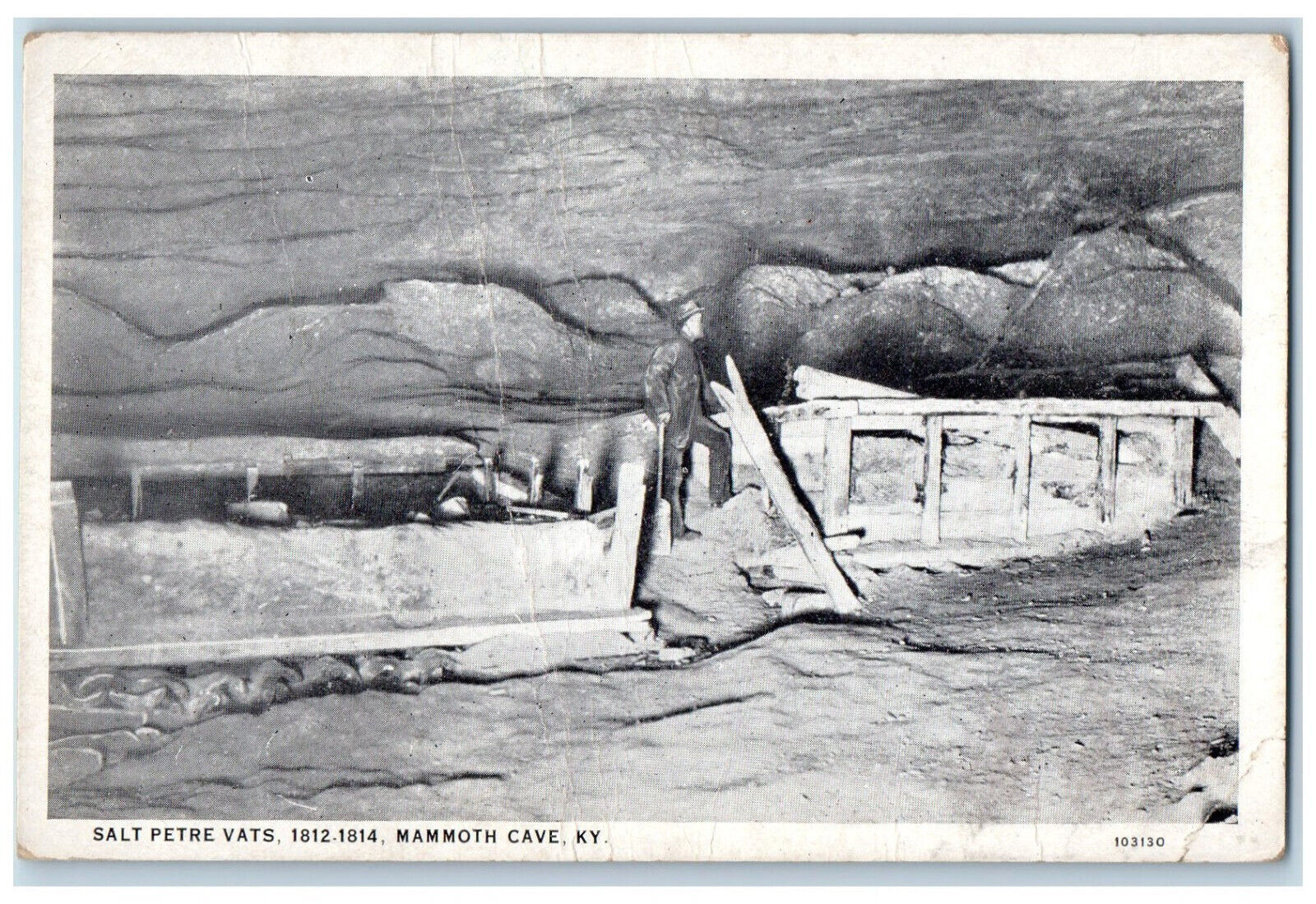 View Of Salt Petre Vats 1812-1814 Mammoth Cave Kentucky KY Vintage ...