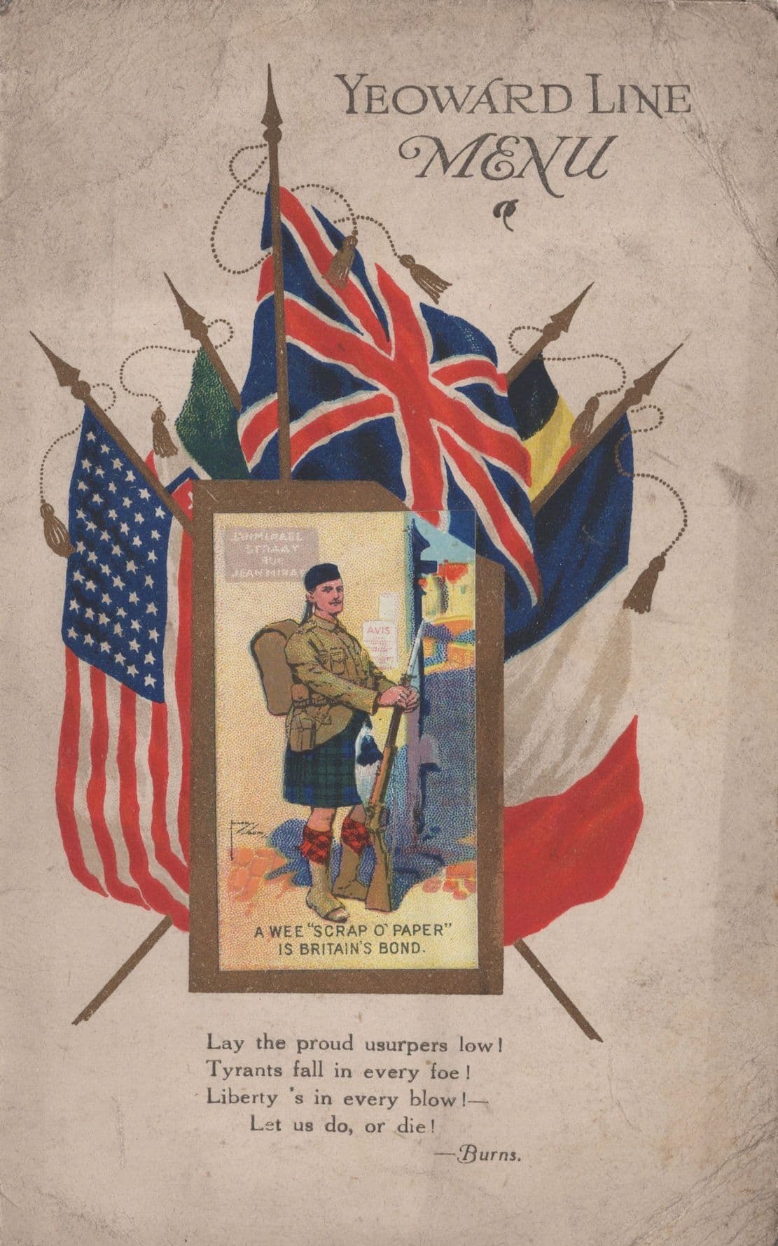 SS Ardeola Yeoward Line Ship Menu 1920 Post WW1 Soldier Cover | Topics ...