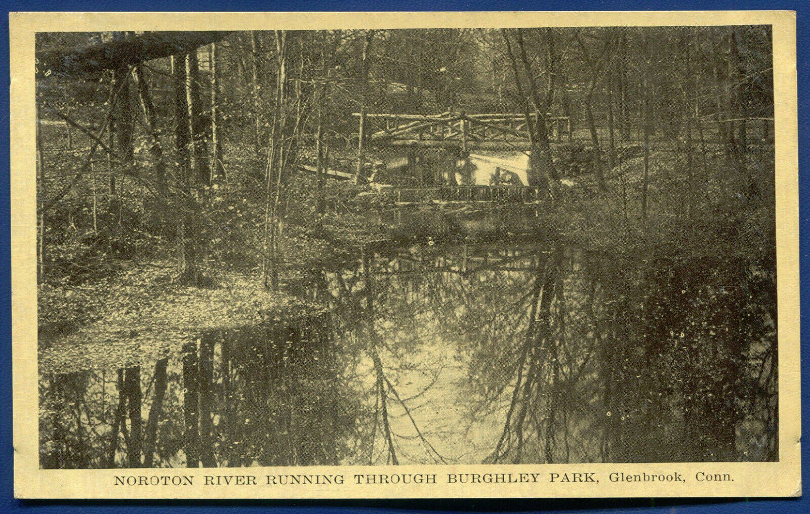 Glenbrook Connecticut CT Noroton River Burghley Park Postcard | United ...