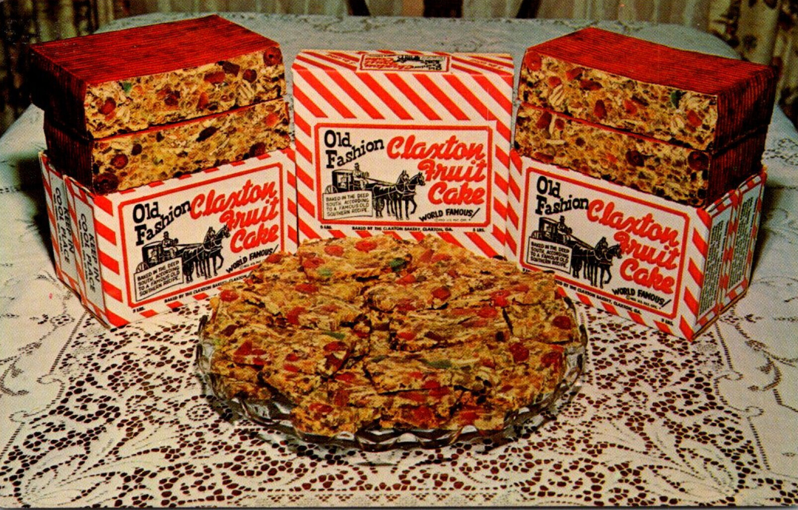 Advertising Old Fashioned Claxton Fruit Cake The Claxton Bakery Claxton ...