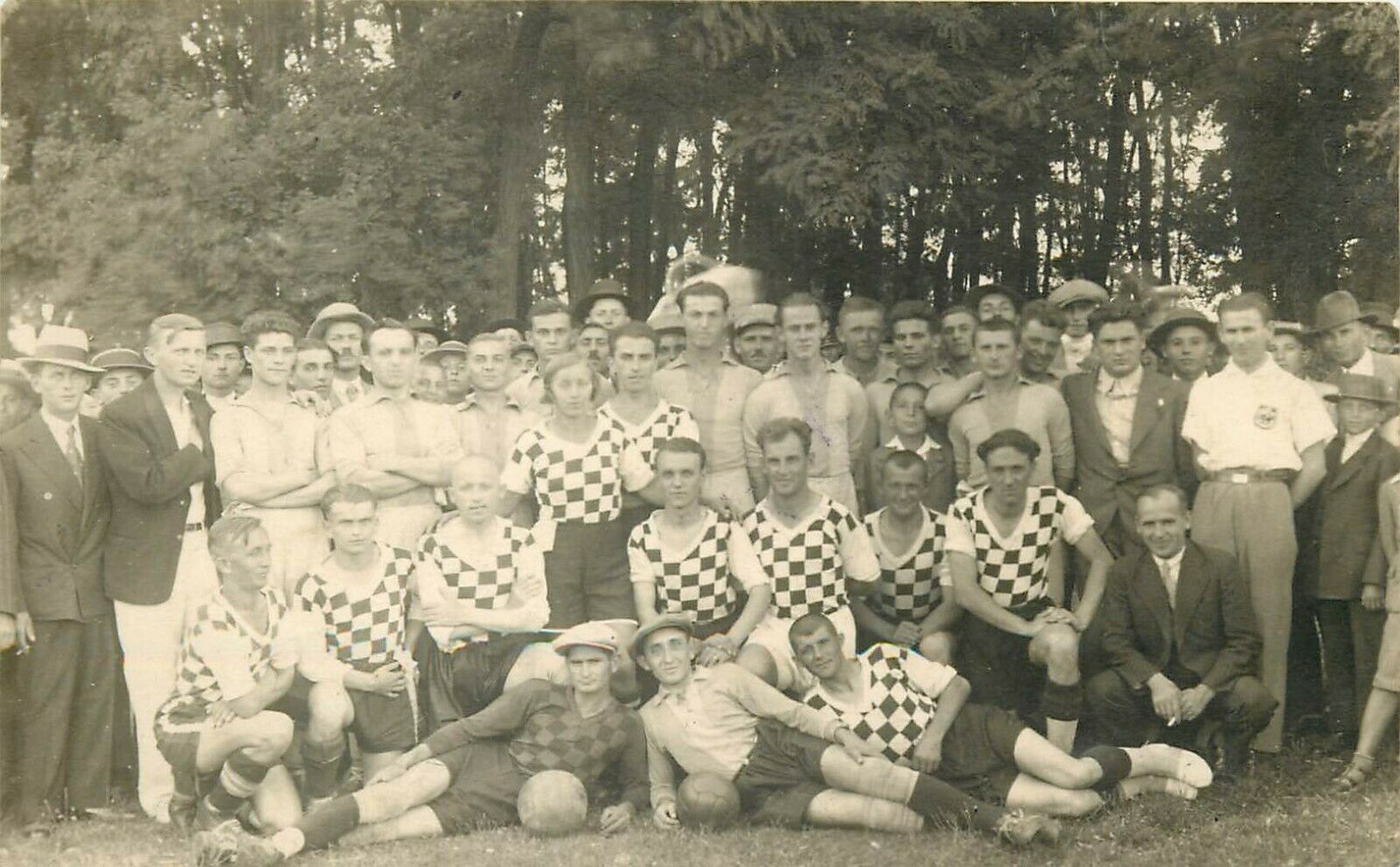 Early photo postcard football team social history Romania | Topics ...