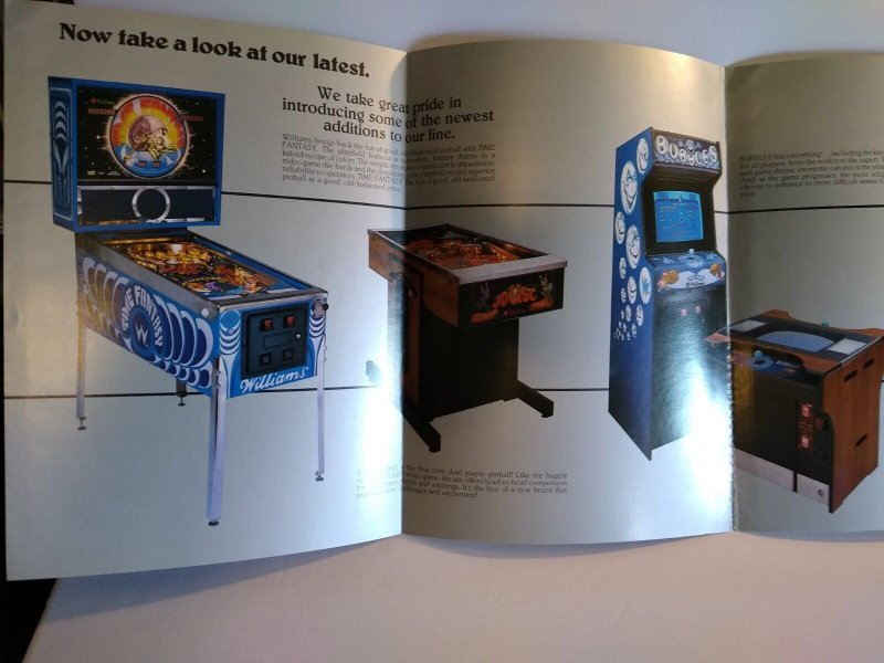 Time Fantasy Joust Robotron Stargate 1983 Pinball Machine Arcade Game ...