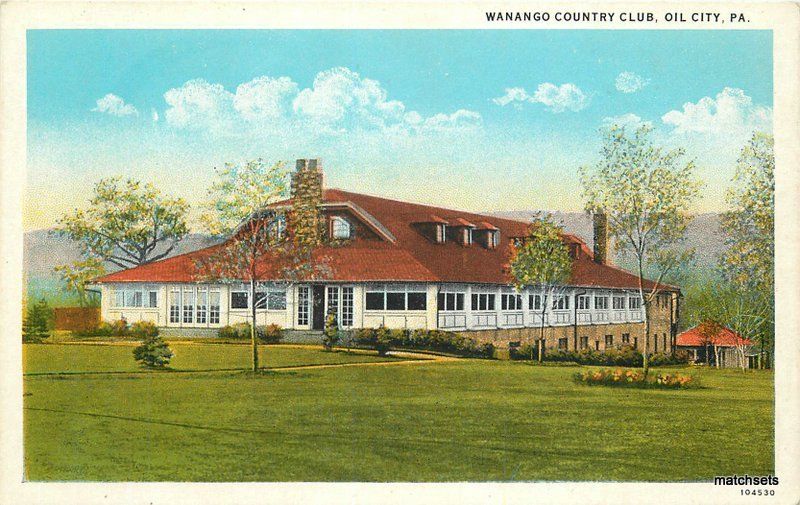 1920s Oil City Pennsylvania Wanango Country Club Robbins Teich 11497 ...